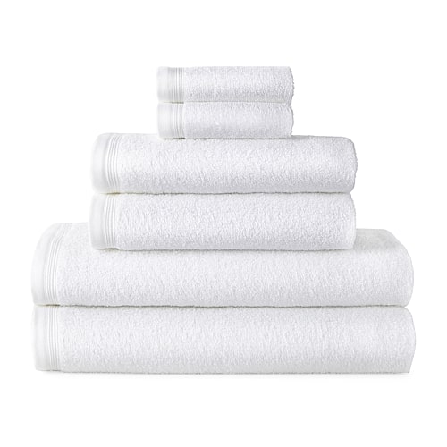 Click here for Home Expressions Solid & Stripe Bath Towel  One Si... prices