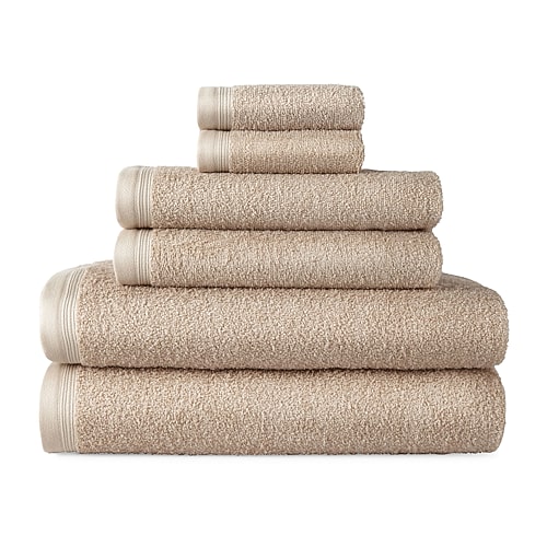 Click here for Home Expressions Solid & Stripe Bath Towel  One Si... prices