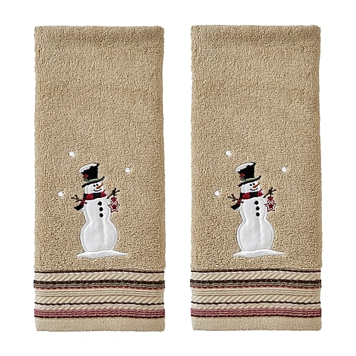 Click here for Saturday Knight Rustic Plaid Snowman 2-pc. Hand To... prices