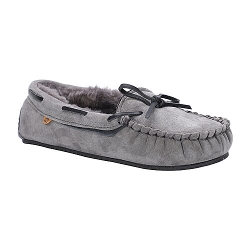 Click here for Lamo Womens Memory Foam Slip-On Slippers  6  Gray prices