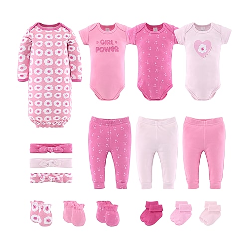 Click here for The Peanutshell Pretty Pink Baby Girls 16-pc. Baby... prices