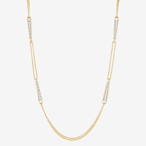 Click here for Mia Oro Womens 14K Two Tone Gold 18 Inch Link Neck... prices