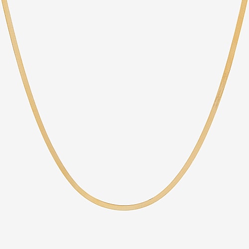 Click here for Mia Oro Womens 14K Gold 18 Inch Herringbone Chain... prices
