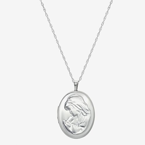 Click here for Womens Sterling Silver 18 Inch Locket Necklace  On... prices