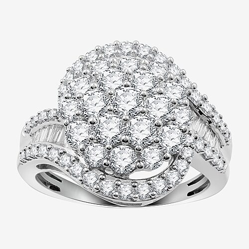 Click here for Diamond Blossom Womens 2 CT. T.W. Lab Grown White... prices