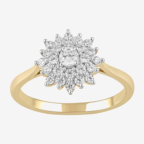Click here for (H / I1-I2) Womens 1/2 CT. T.W. Lab Grown White Di... prices