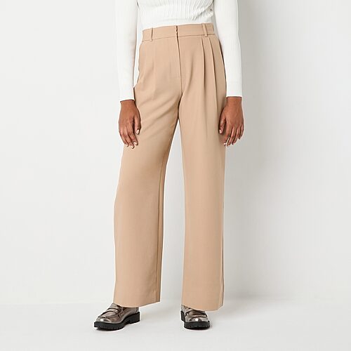 Click here for by&by Womens Juniors Wide Leg High Rise Trouser  1... prices