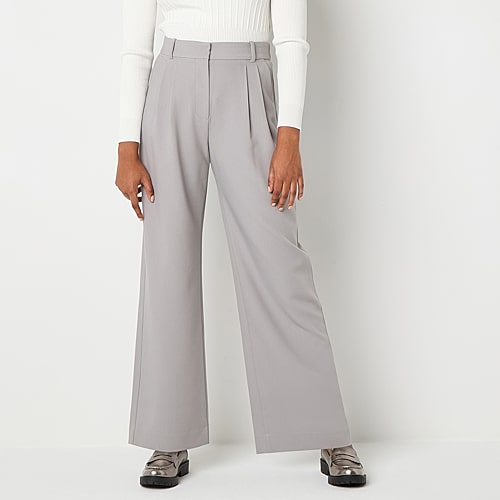Click here for by&by Womens Juniors Wide Leg High Rise Trouser  2... prices