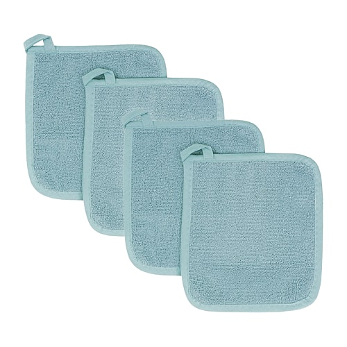 Click here for Ritz Terry 4-pc. Pot Holder Set  One Size  Blue prices