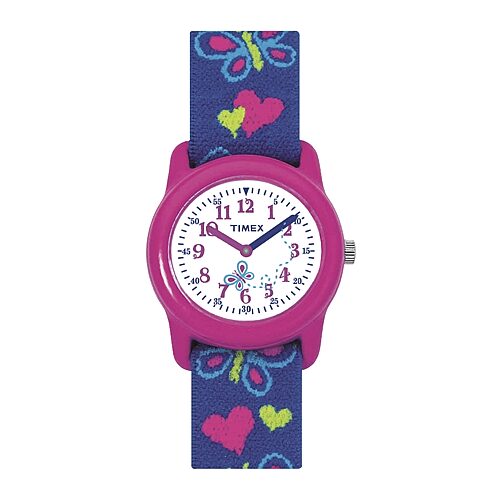 Click here for Timex Easy Reader Kids Blue Fabric Strap Watch T89... prices