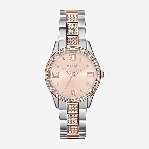 Click here for Womens Crystal-Accent Bracelet Watch  One Size  Ye... prices