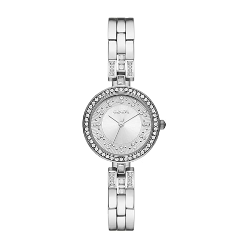 Click here for Geneva Ladies Womens Crystal Accent Silver Tone Br... prices