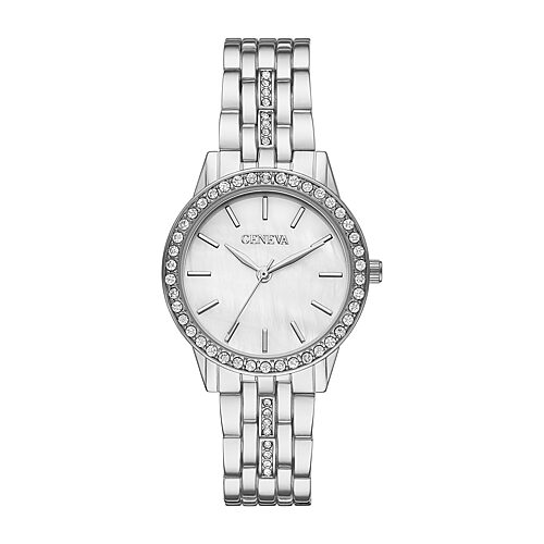 Click here for Geneva Ladies Womens Crystal Accent Silver Tone Br... prices
