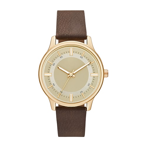 Click here for Mens Brown Strap Watch Fmdjo227  One Size prices