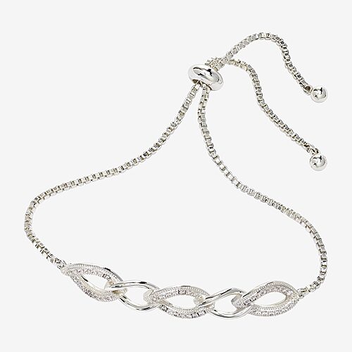 Click here for Sparkle Allure Womens Cubic Zirconia Bolo Bracelet... prices