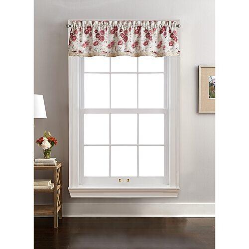 Click here for CHF Antique Rose Rod Pocket Tailored Valance  One... prices