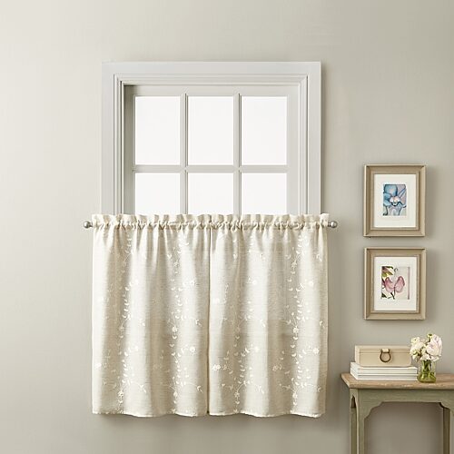 Click here for CHF Lynette 2-pc. Rod Pocket Window Tier  One Size... prices
