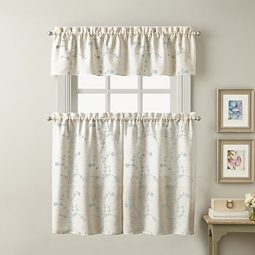 Click here for CHF Lynette 2-pc. Rod Pocket Window Tier  One Size... prices