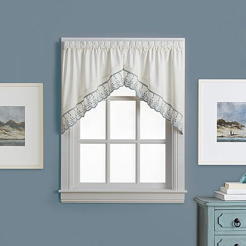 Click here for CHF Abby Rod Pocket Tailored Valance  One Size  Gr... prices
