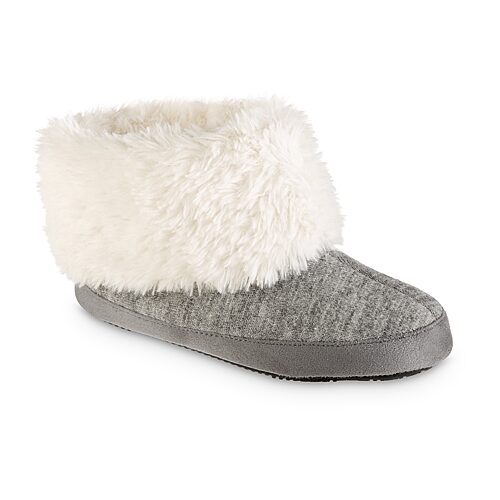 Click here for Isotoner Womens Memory Foam Bootie Slippers  X-lar... prices