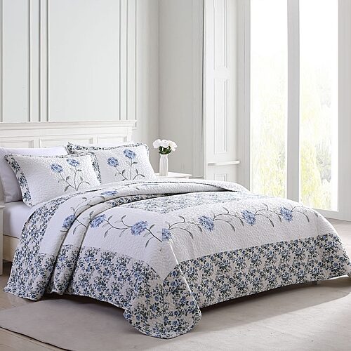 Click here for Beatrice Home Fashions Carnation Embroidered Bedsp... prices