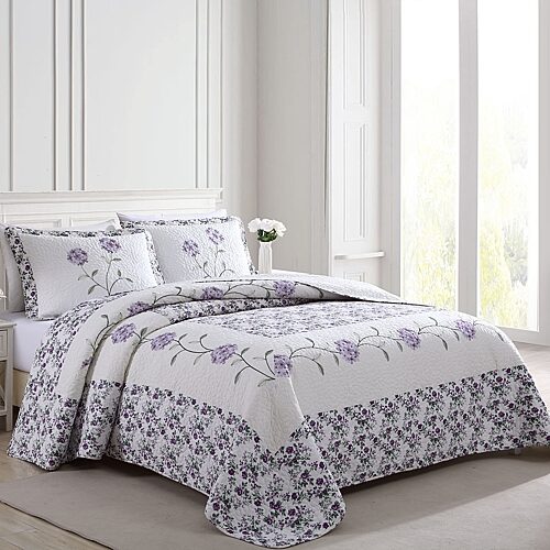 Click here for Beatrice Home Fashions Carnation Embroidered Bedsp... prices