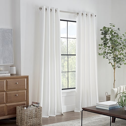 Click here for Linden Street Gwen Basketweave Grommet Top Light-F... prices