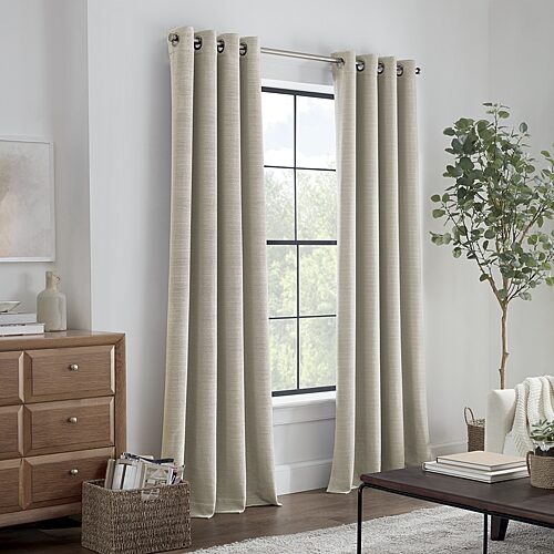 Click here for Linden Street Gwen Basketweave Grommet Top Light-F... prices