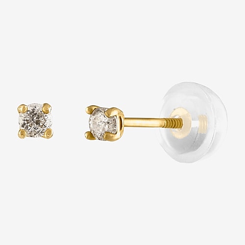 Click here for 1/10 CT. T.W. Natural White Diamond 14K Gold 2.5mm... prices