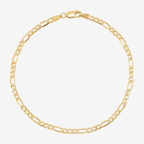 Click here for Unisex Adult 14K Gold 8 1/2 Inch Solid Figaro Chai... prices