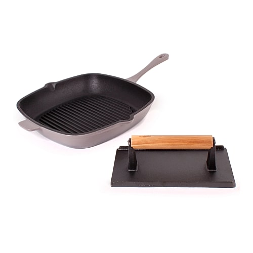Click here for BergHOFF Neo 2pc Cast Iron 11 Grill Pan with Steak... prices
