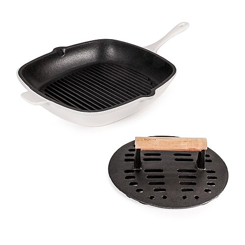 Click here for BergHOFF Neo Cast Iron Grill Pan and Slotted Steak... prices