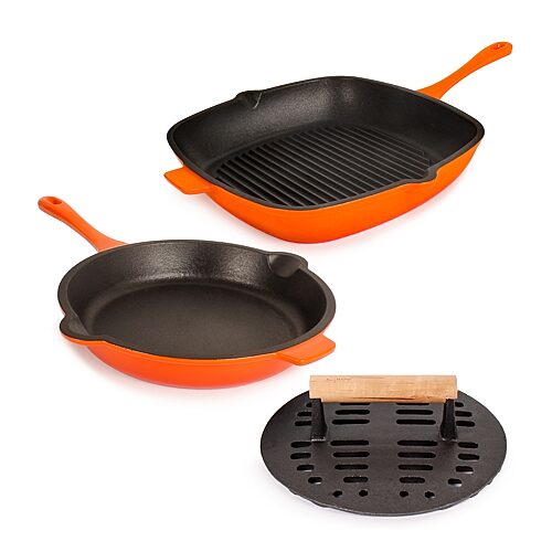 Click here for BergHOFF Neo Cast Iron 3-pc. Grill Pan and Slotted... prices