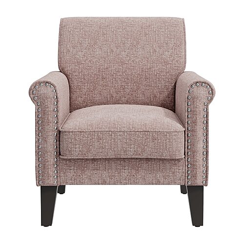 Click here for Jean Traditional Rolled Arm Accent Chair with Pewt... prices