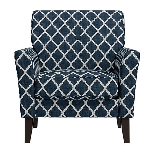 Click here for Alex Transitional Flared Arm Accent Chair in Trell... prices