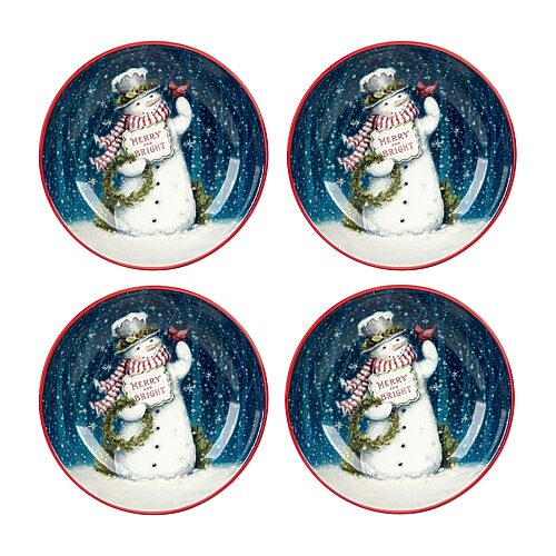 Click here for Certified International Snowman Greetings Soup Bow... prices