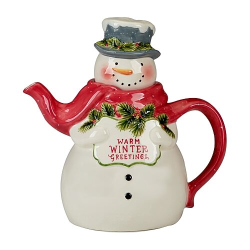 Click here for Certified International Snowman Greetings Teapot... prices