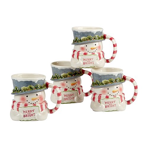 Click here for Certified International Snowman Greetings 4-pc. Ho... prices