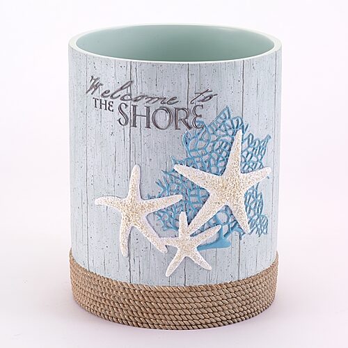 Click here for Avanti Beachcomber Seashells Resin Wastebasket - S... prices