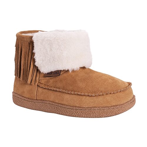 Click here for Muk Luks Veroni Womens Bootie Slippers  7  Brown prices