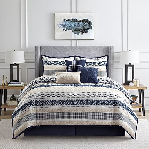 Stratford Park Maya 7-pc. Midweight Comforter Set  One Size  Blue