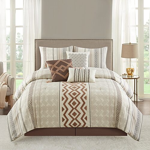 Click here for Stratford Park Jaynie 7pc Midweight Comforter Set... prices