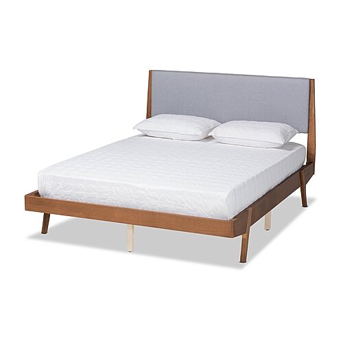 Click here for Senna Upholstered Rectangle Bed  One Size  Gray prices