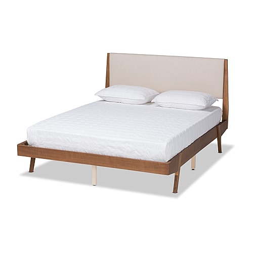 Click here for Senna Upholstered Rectangle Bed  One Size  Beige prices