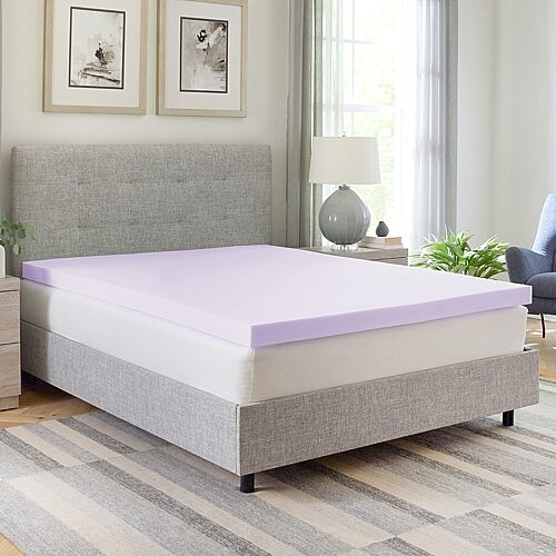 ProSleep 3 Lavender Infused Memory Foam Mattress Topper  California King - Purple
