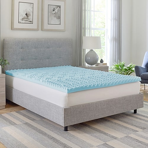 Prosleep 2 Gel Infused Zoned Convoluted Memory Foam Mattress Toppers