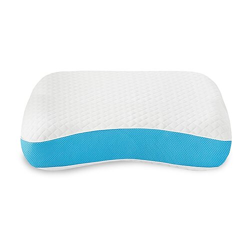 ProSleep Side and Back Sleeper Gel-Infused Memory Foam Pillow  Jumbo - White