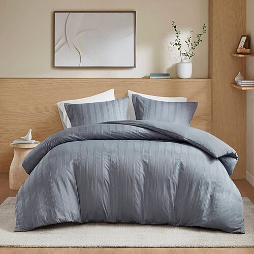 Click here for 510 Design Logan Woven Striped Duvet Cover Set  On... prices