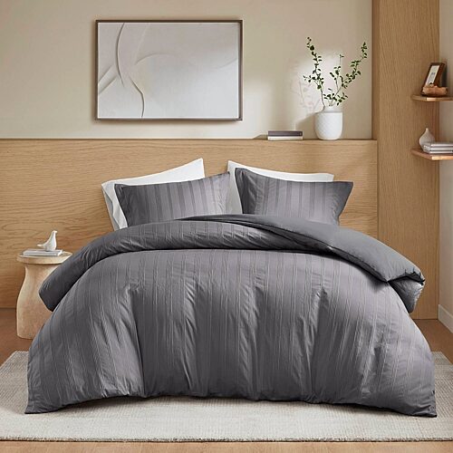 Click here for 510 Design Logan Woven Striped Duvet Cover Set  On... prices