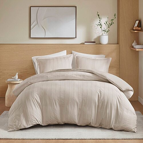 Click here for 510 Design Logan Woven Striped Duvet Cover Set  On... prices